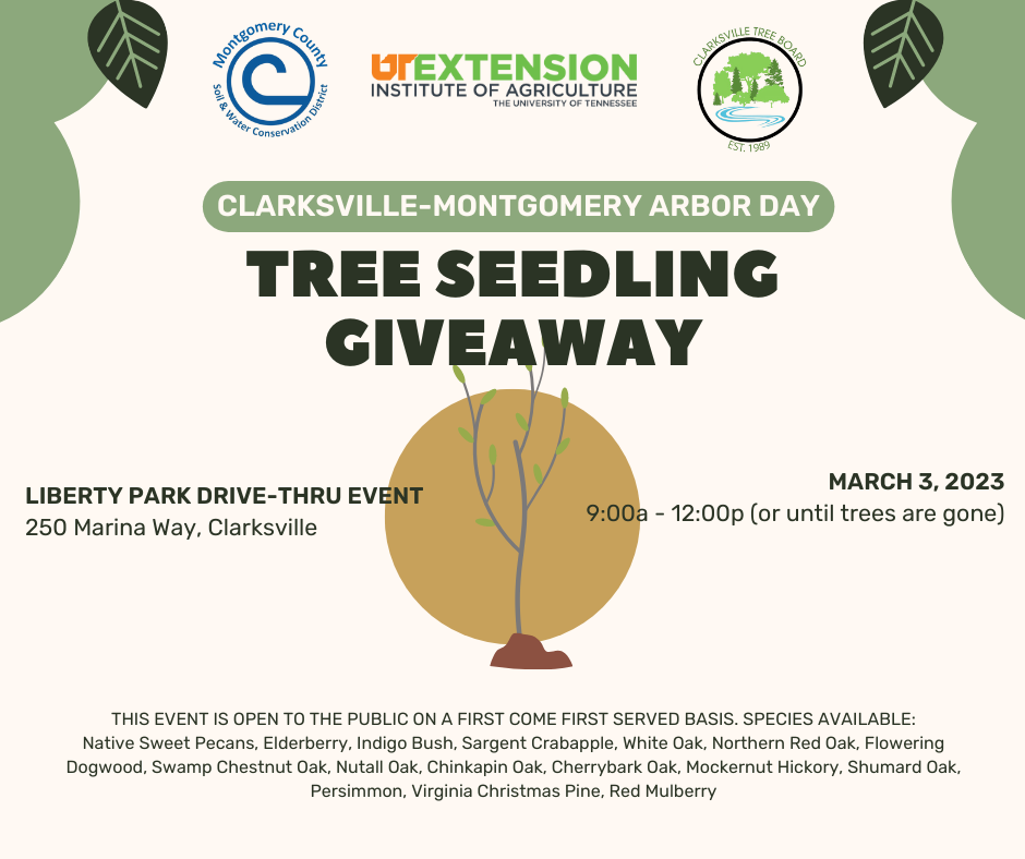 TREE SEEDLING GIVEAWAY – MARCH 3 | Montgomery County Soil & Water Conservation District